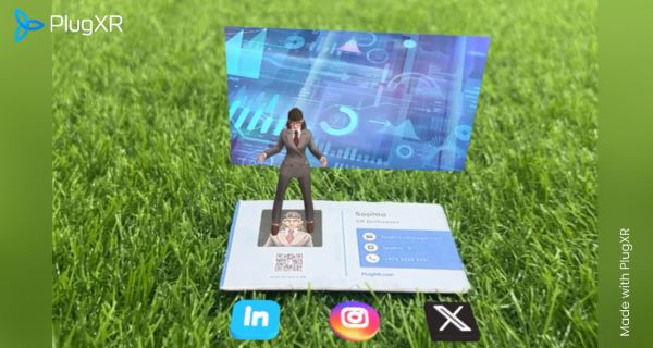 Augmented Reality Business Card without reliance on coding
